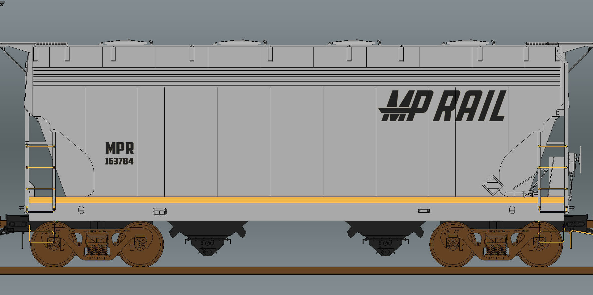 Working on the MP Paint Scheme | MP Railroad